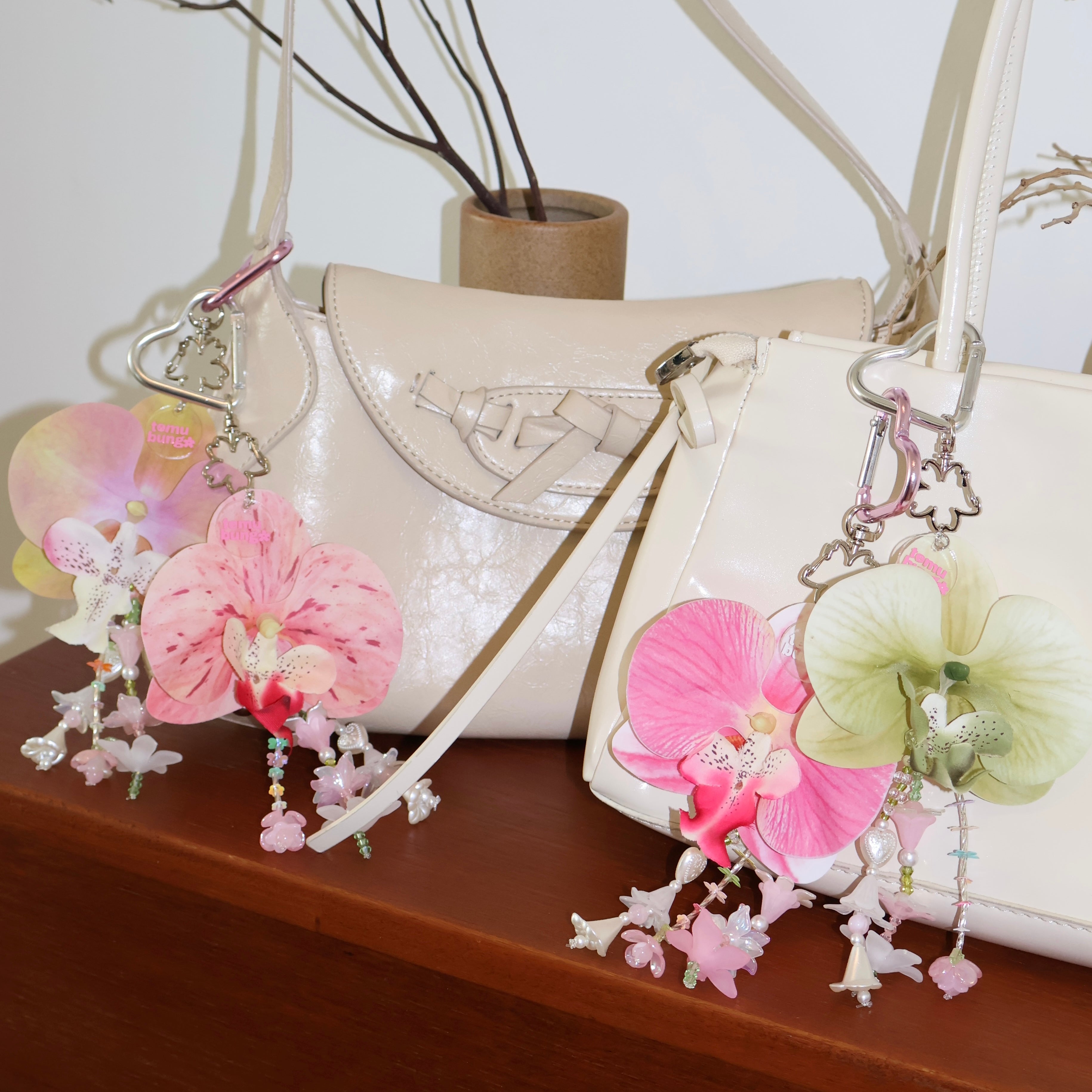 Orchid Handmade Bag Charm – Temu Bunga